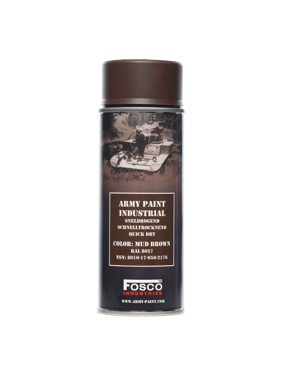 Spuitbus legerverf mud BRUIN RAL 8027 nu € 6.5 | | Rien de Wolf