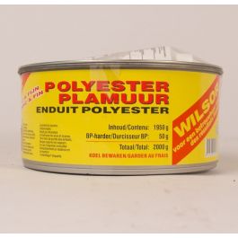 Wilsor polyester plamuur 2kg wit nu € 29.5 | | Rien de Wolf